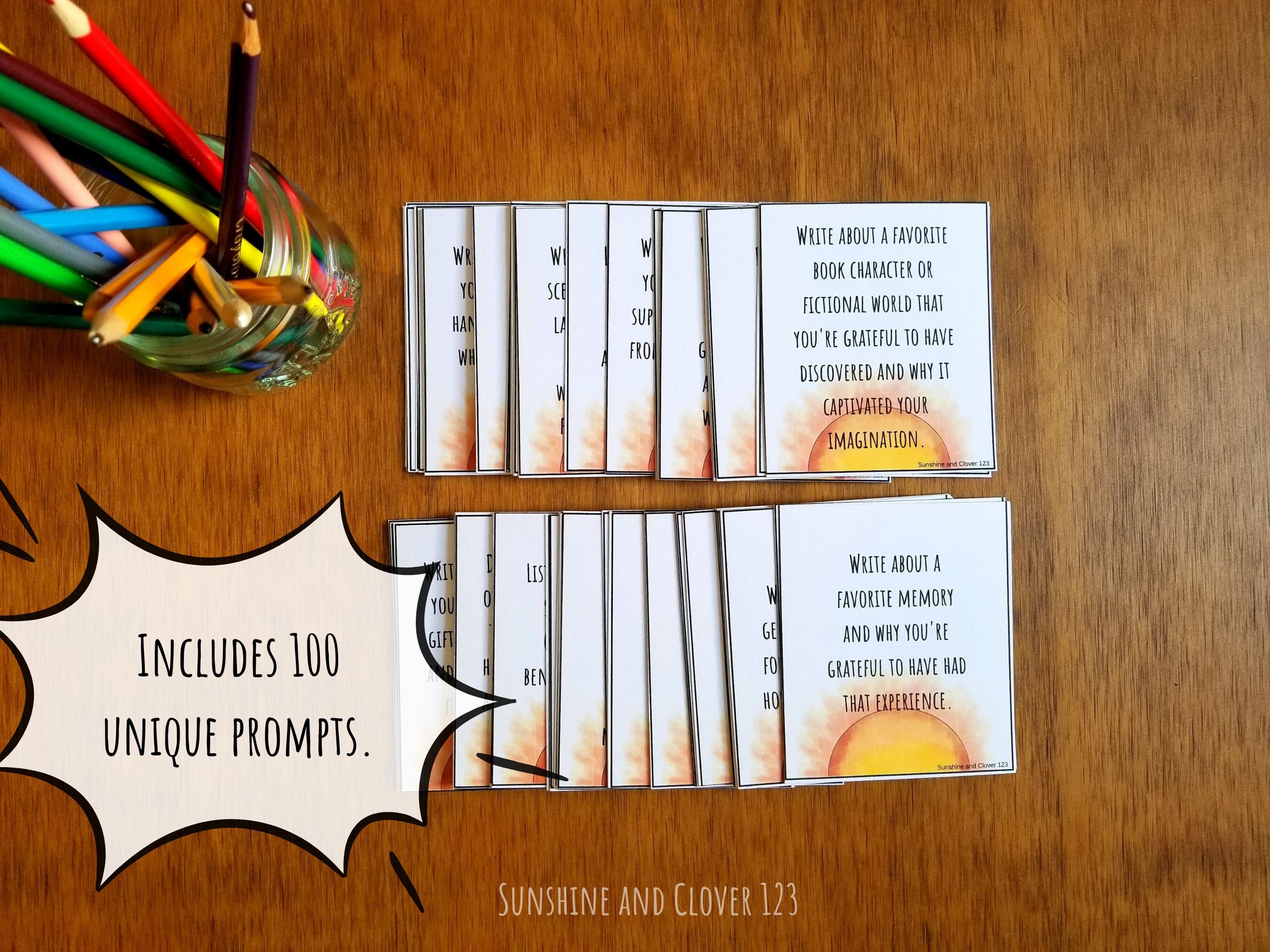 Gratitude Journal Prompt Cards Gratitude Journaling Prompts for All ...