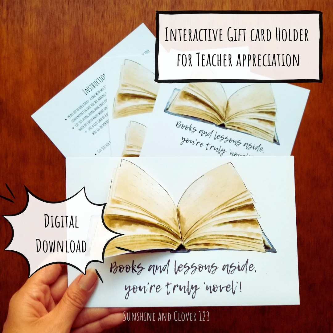 Printable Teacher Appreciation Card Printable Thank You Card English ...