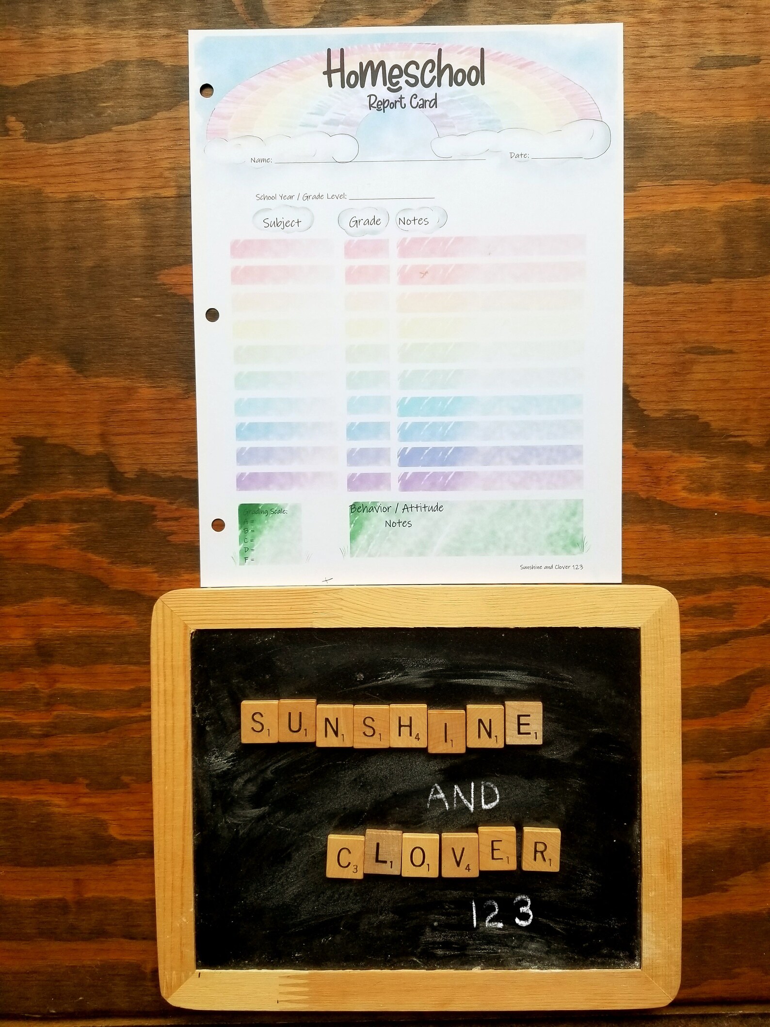 Homeschool Report Card Printable Academic Progress Report - Etsy