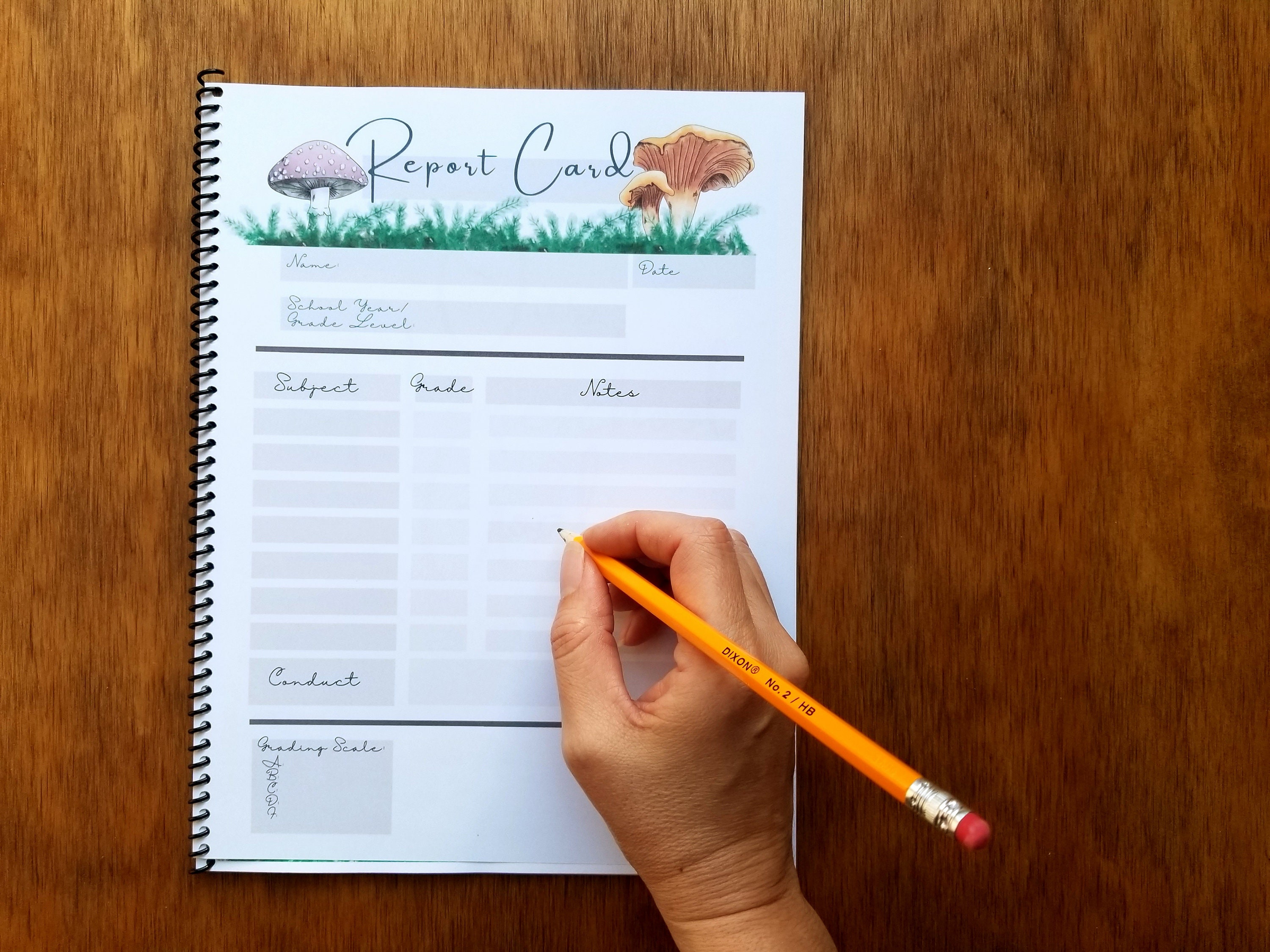 Homeschool Planner Printable Mushroom Planner Downloadable - Etsy