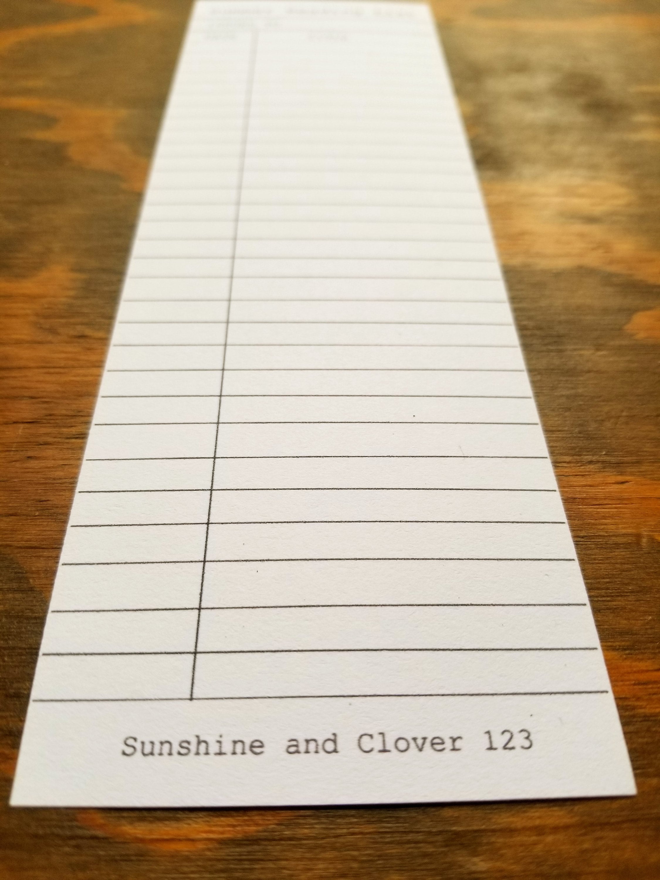 Printable Library Checkout Card Bookmark, Summer Reading Log Bookmark ...