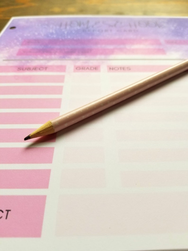 Fillable Report Card Printable Grade Card, Editable Academic Progress ...