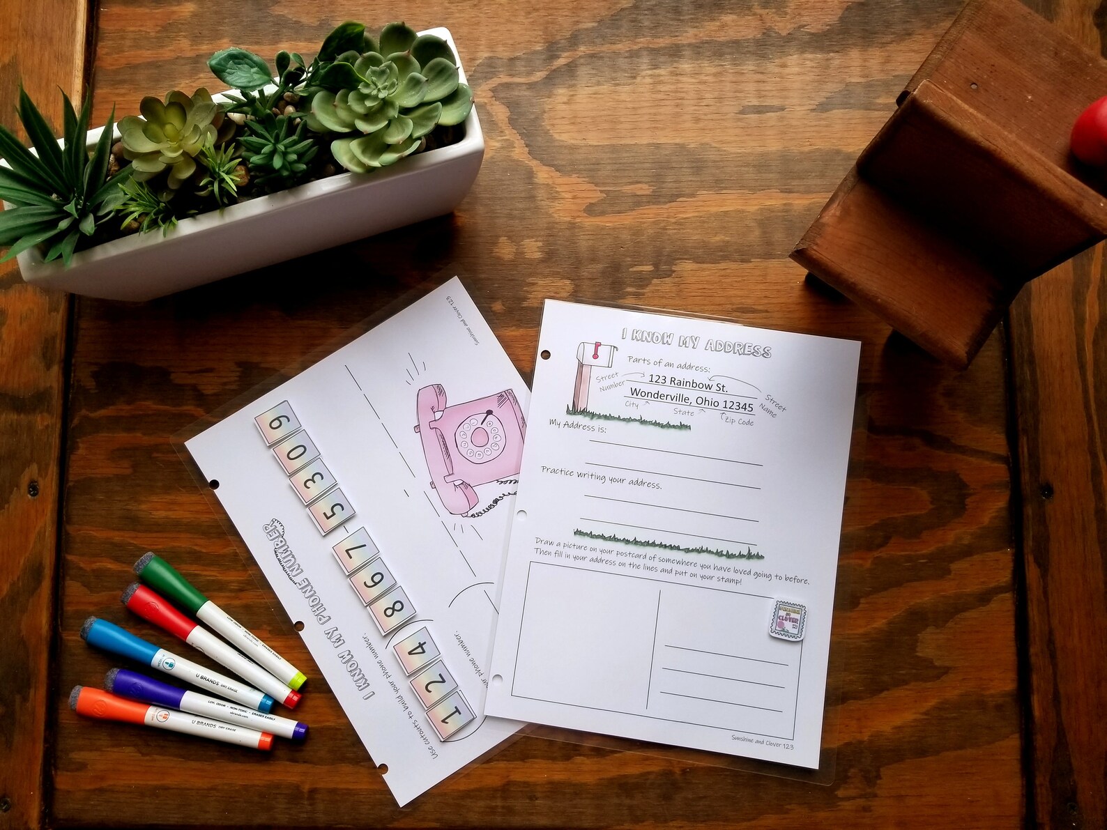 Life Skills Printables, Chore Chart, Address and Phone Number ...