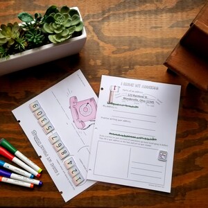 Life Skills Printables, Chore Chart, Address and Phone Number ...