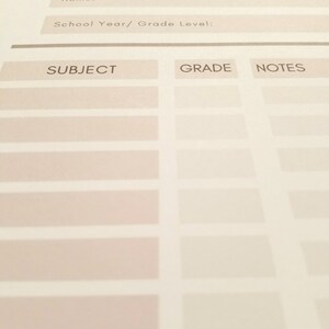 Printable Homeschool Report Card, Hand Illustrated Grade Card for ...