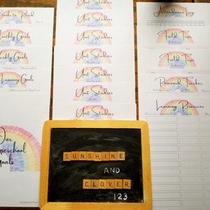 Rainbow Homeschool Planner Organization for Homeschoolers | Etsy