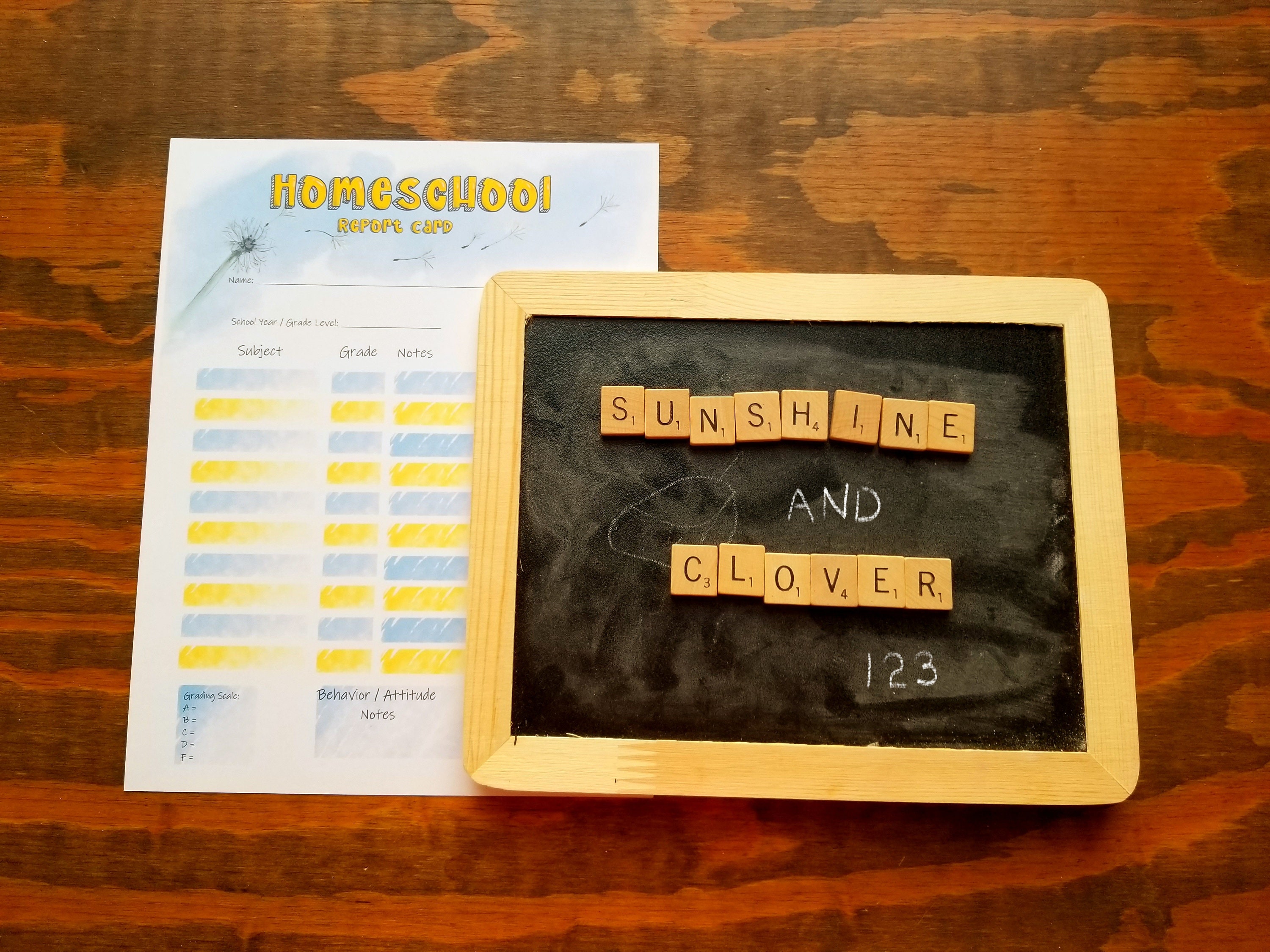 Homeschool Grade Card, Report Card for Homeschoolers, Homeschooling ...