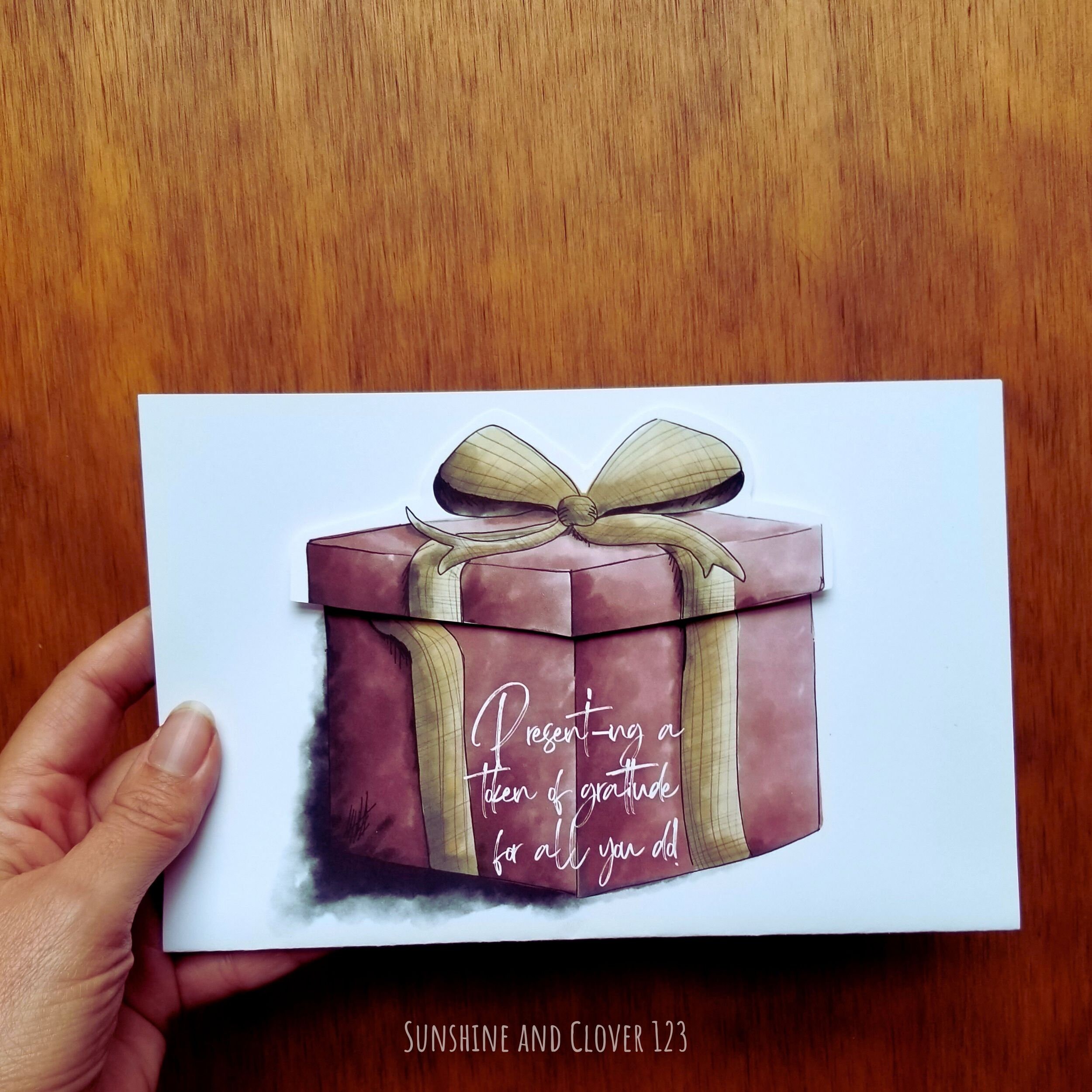 Thank You Card Gift Card Holder for Teacher Mentor Gift Principal Gift ...