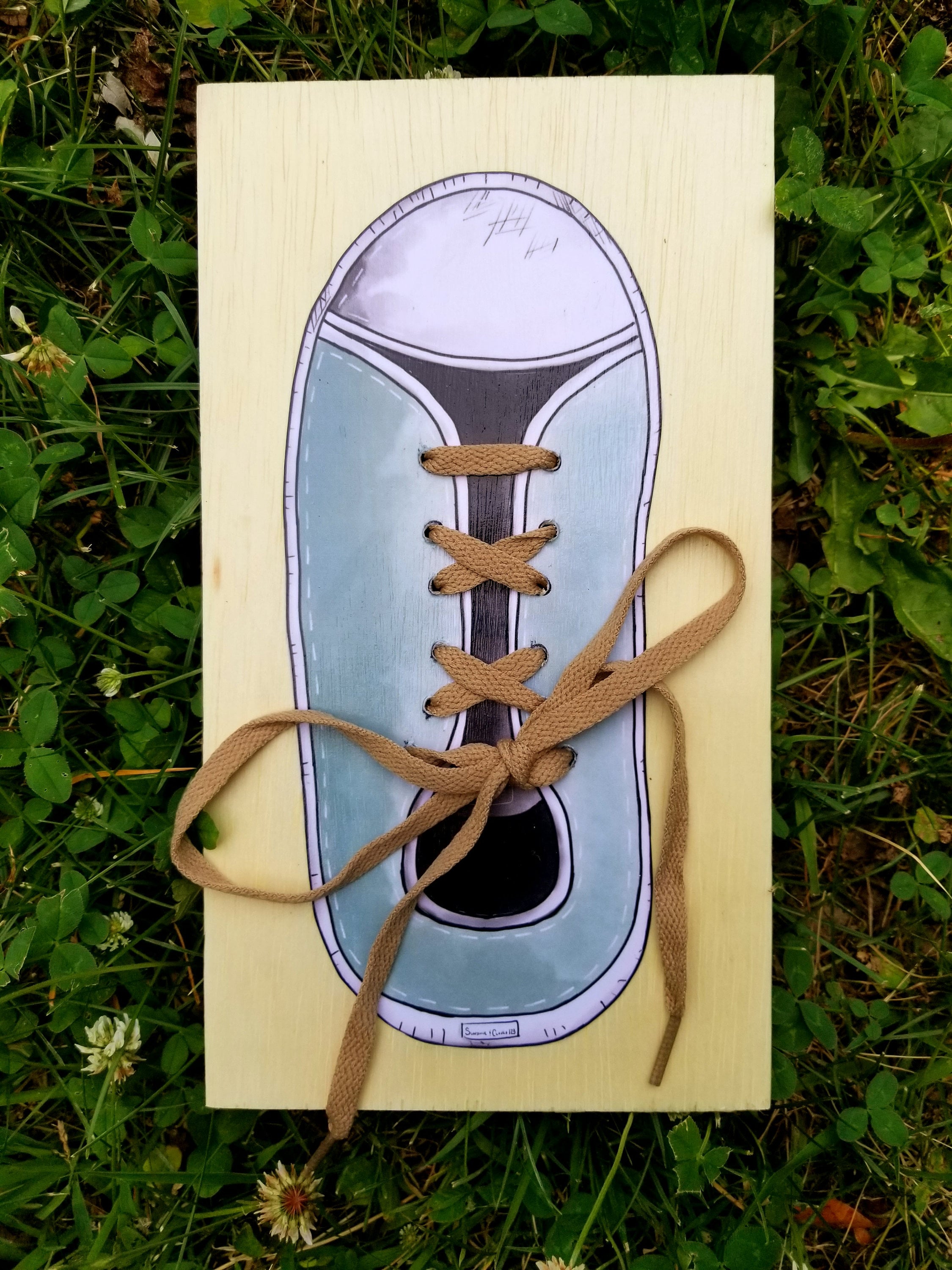 Montessori Shoe Lace Tying Practice Board, Shoelace Tying Boards, Learn ...