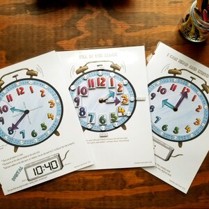 Time Learning Clocks, Printable Clock Activity, Telling Time ...