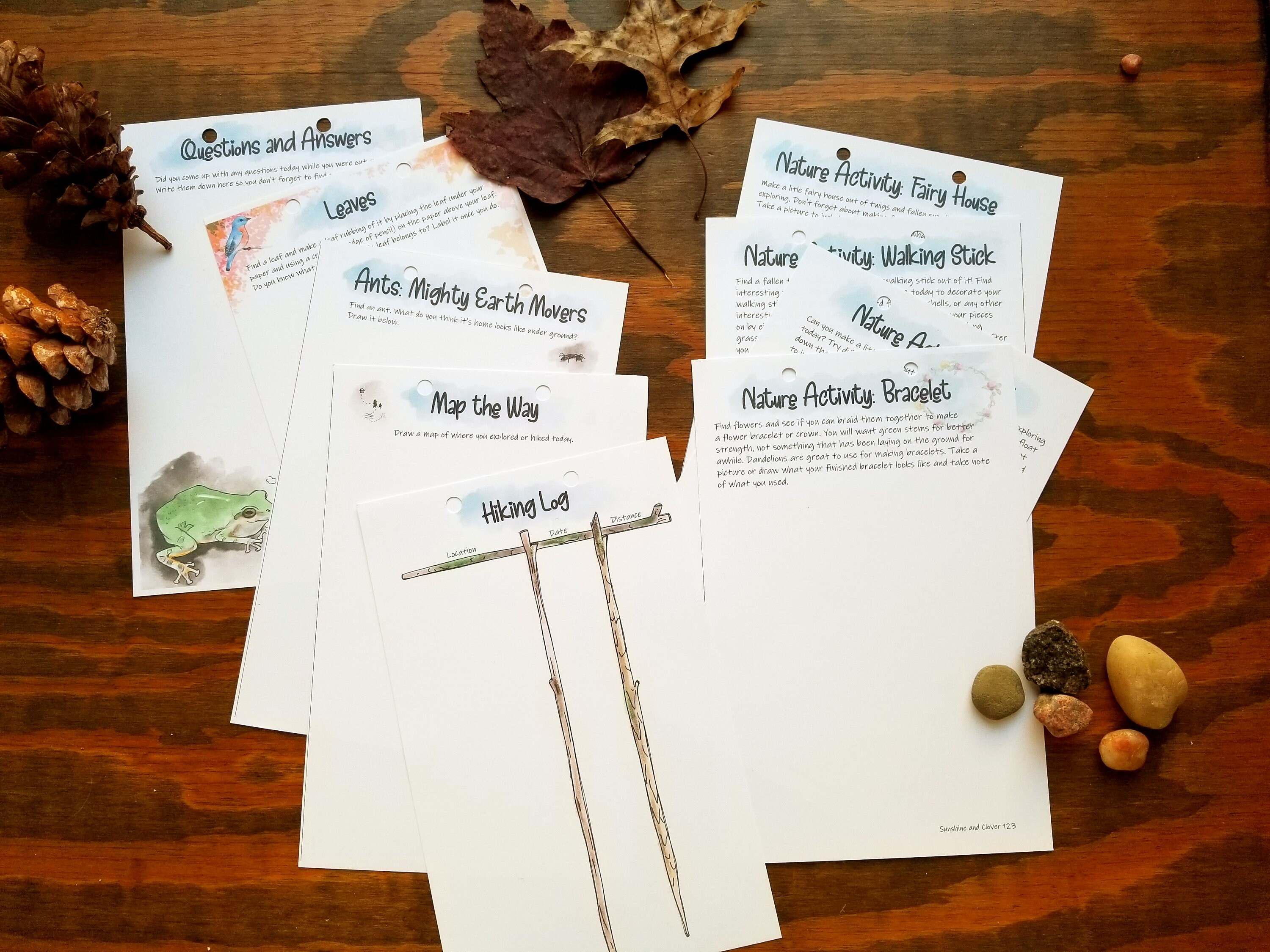 Nature Journal, Printable Nature Booklet, Outdoor Activities for Kids ...