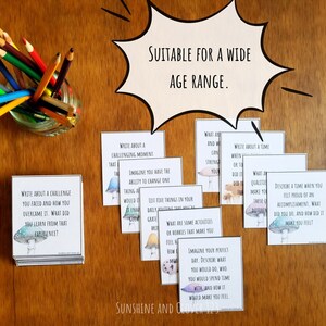 Printable Gratitude Journal Prompt Cards Self Reflection Journaling ...