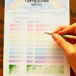 Homeschool Report Card, Printable Academic Progress Report, Printables ...