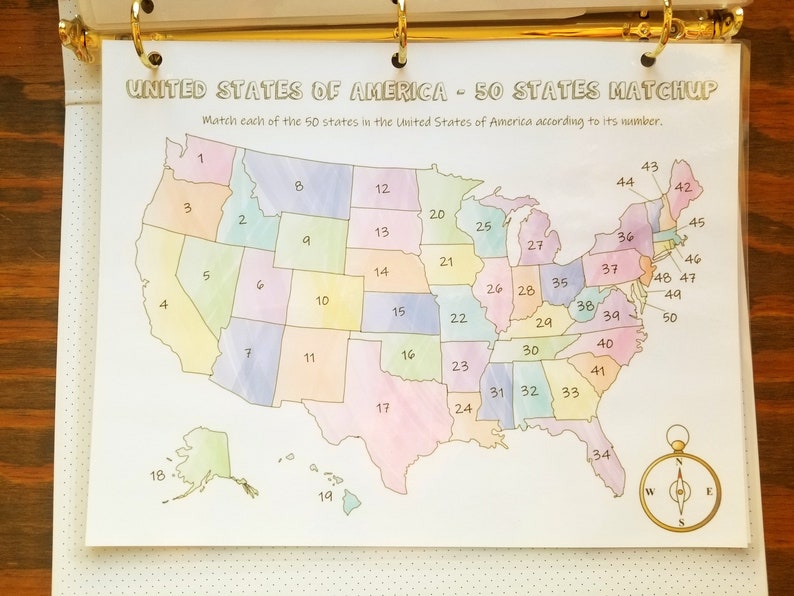 Continents and Oceans Unit Study World Map Digital Download - Etsy