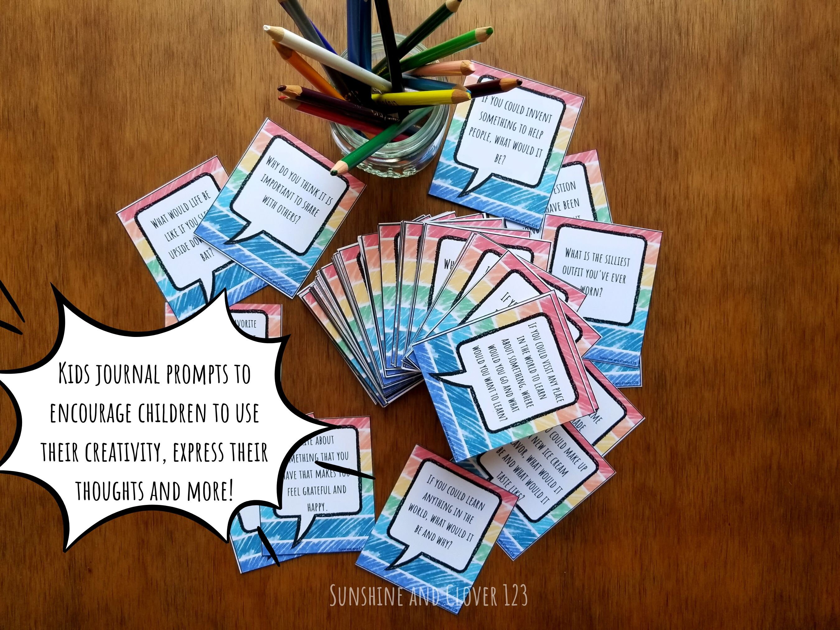 Printable Journaling Prompt Cards Bundle, Gratitude Journal Prompts ...