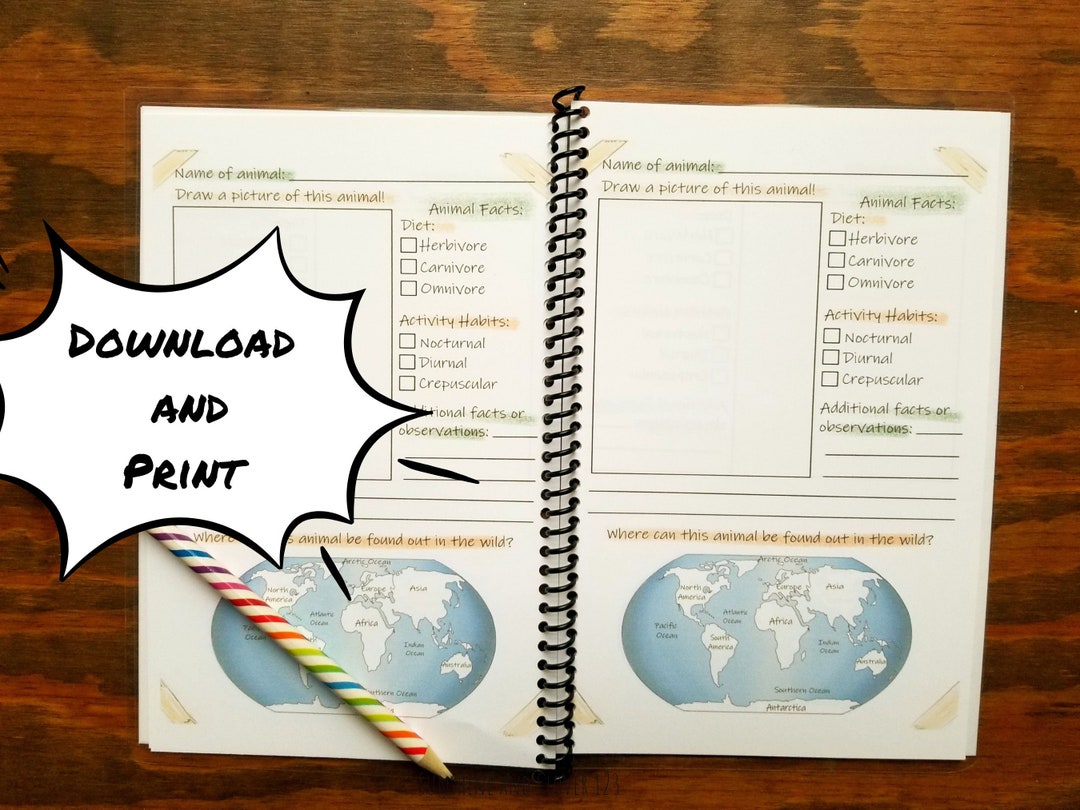 Zoo Field Trip Activity Booklet, Homeschool Field Trip, Educational Zoo ...