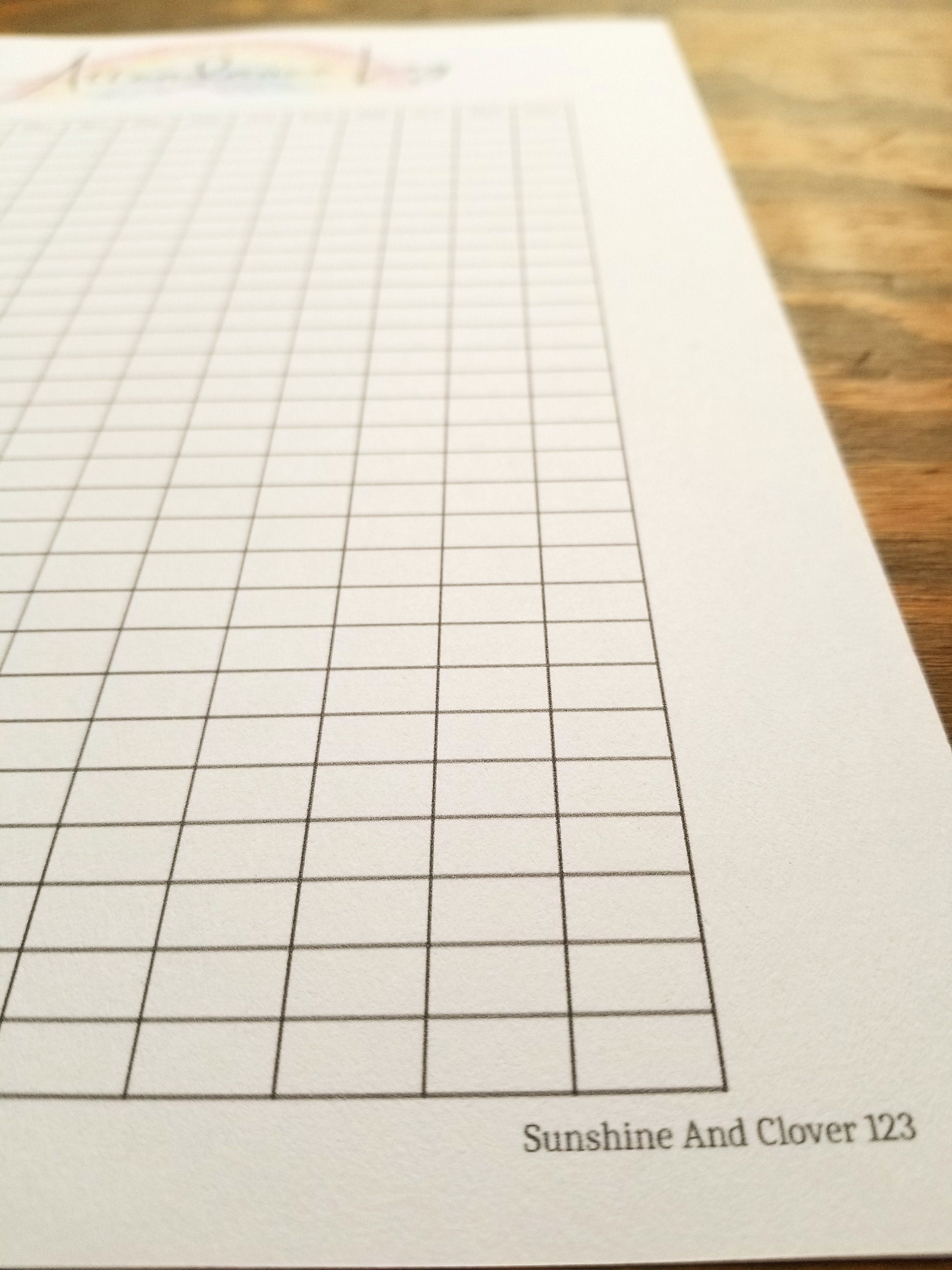 Homeschool Attendance Log in Rainbow Theme, Attendance Record for ...