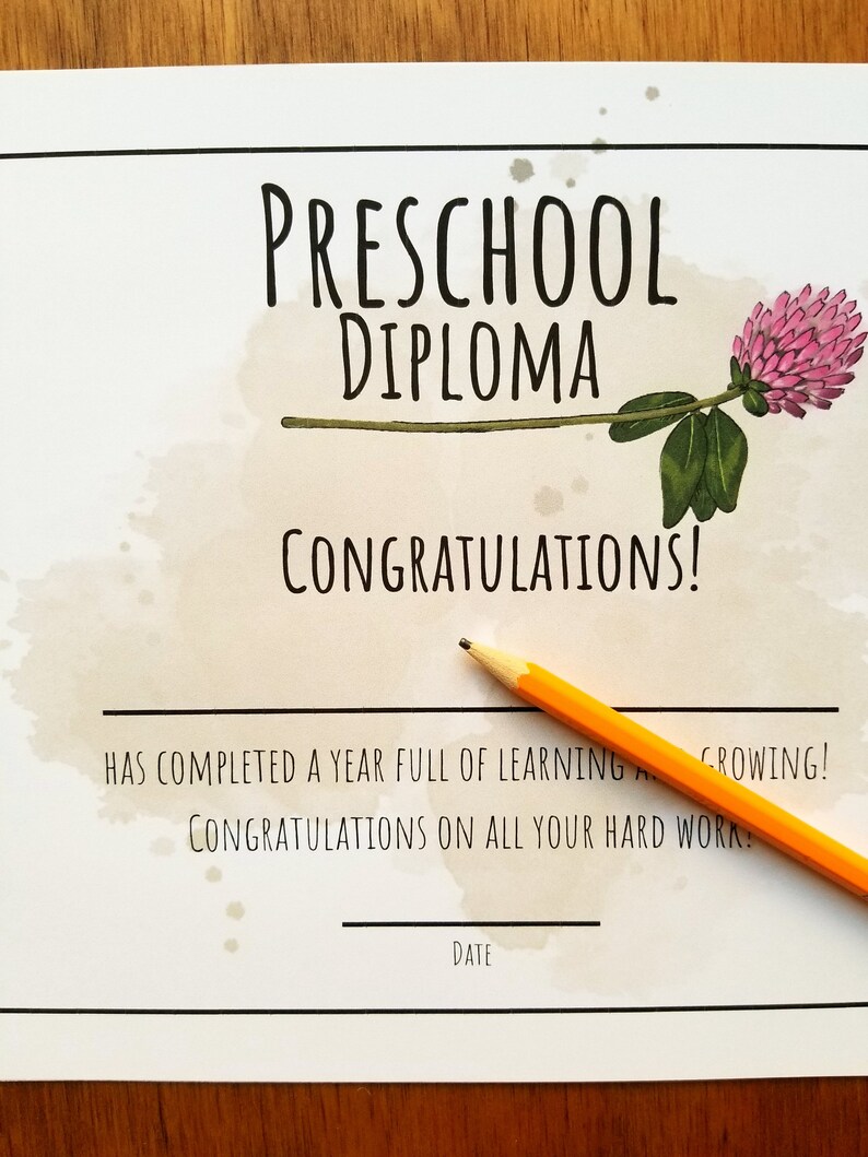 Diploma Printables Editable Diploma Printable Certificate of Completion ...