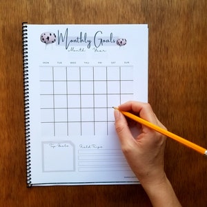 Printable Homeschool Planner, Daily Weekly Monthly Scheduler, Mushroom ...