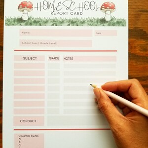 Homeschool Report Card, Homeschool Academic Progress Report, Homeschool ...