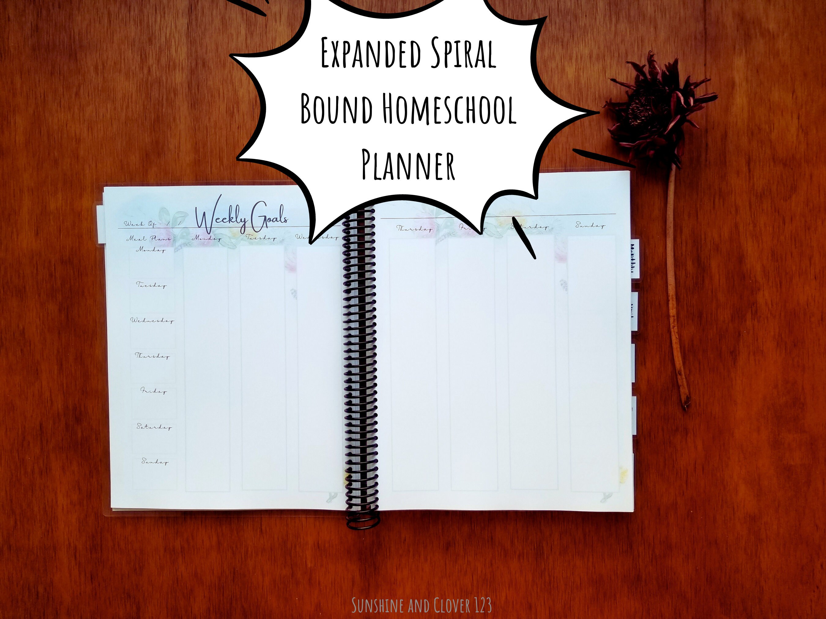 Homeschool Planner in 2 Page Layout Homeschool Organizer - Etsy
