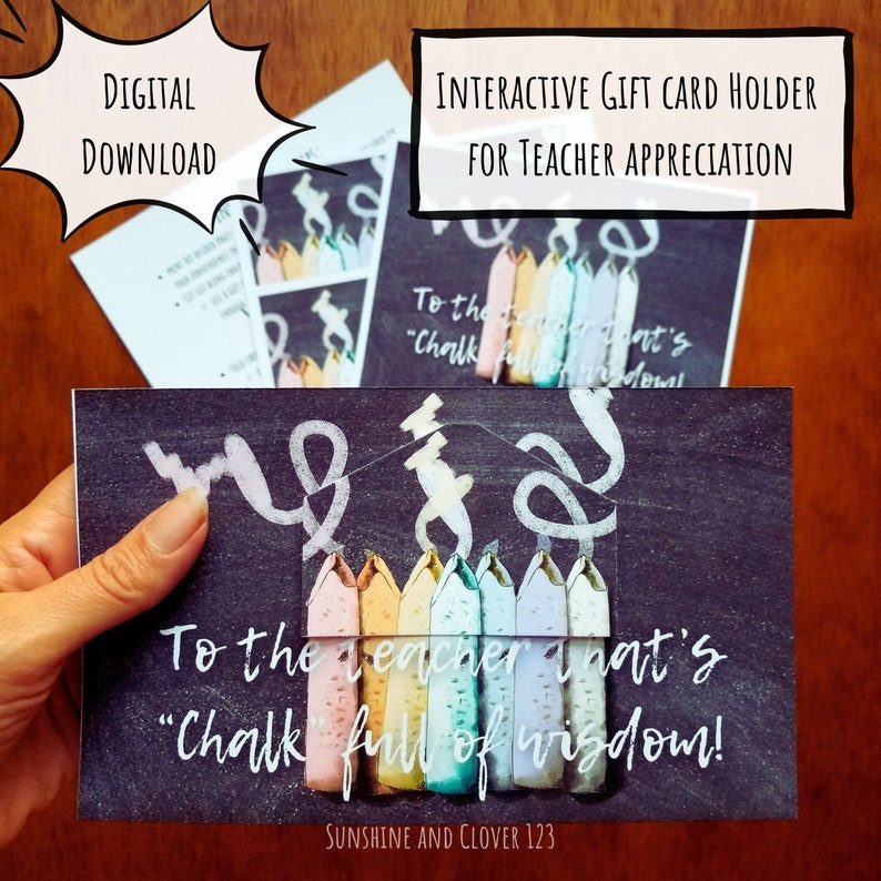 Printable Teacher Appreciation Card Digital Download Thank You Card for ...
