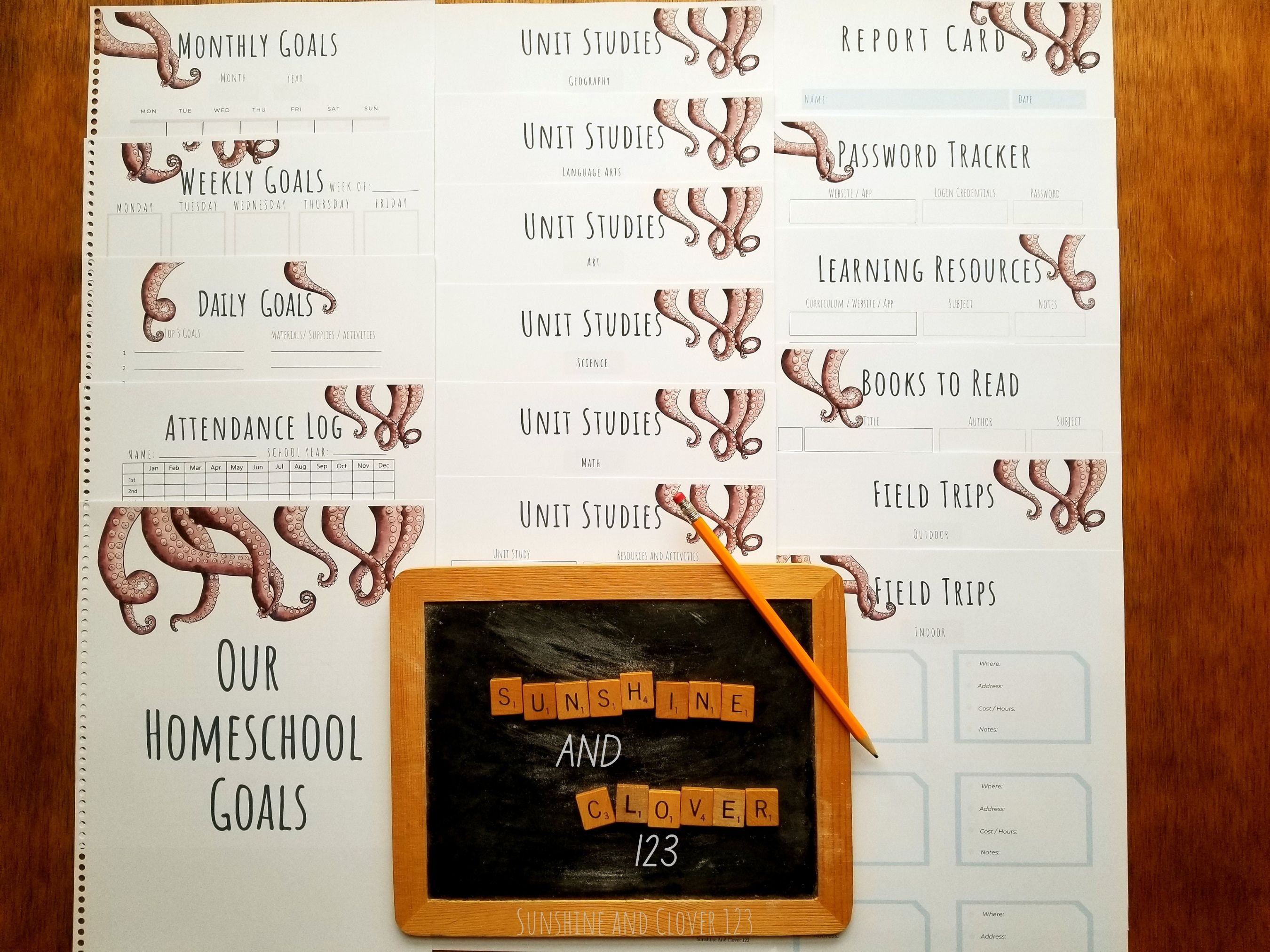 Printable Homeschool Planner Lesson Planner Download and Print Planner ...