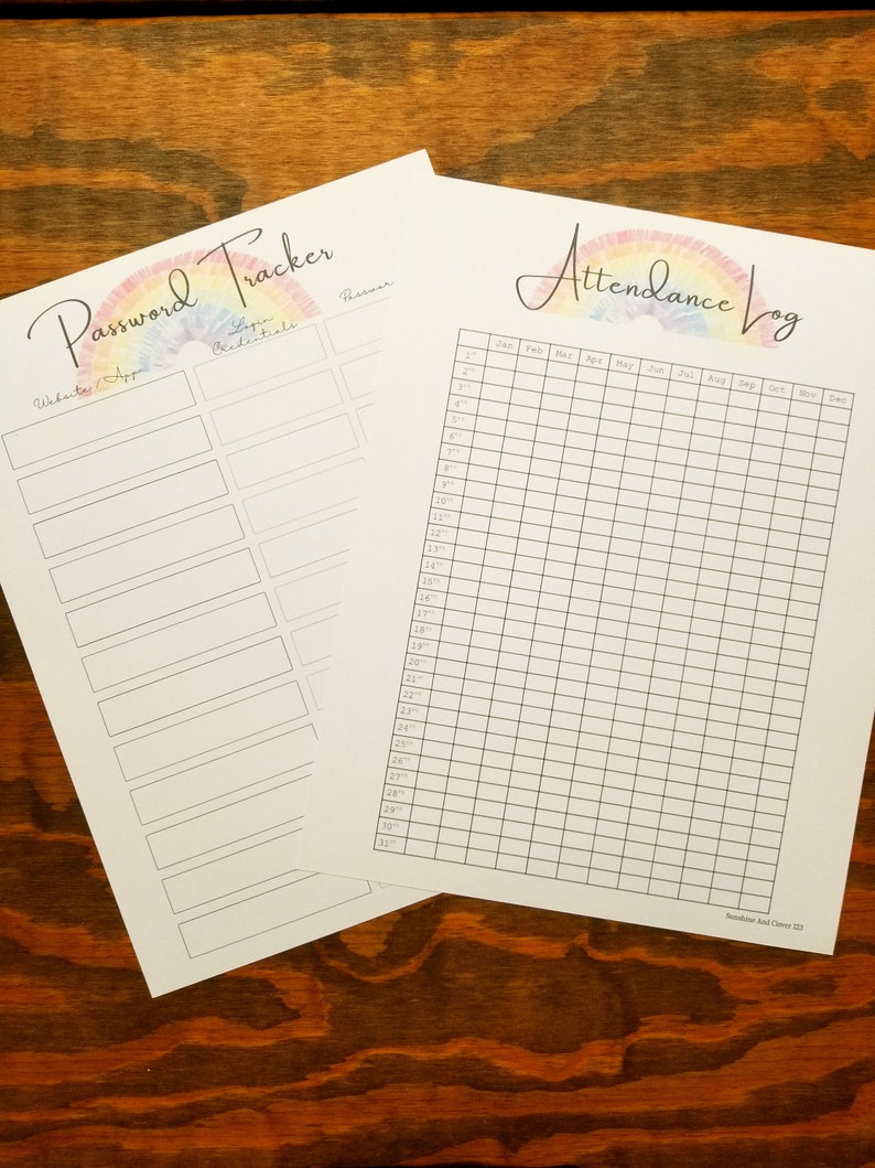 Rainbow Homeschool Planner Organization for Homeschoolers - Etsy