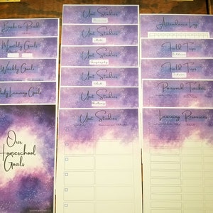 Homeschool Planner Printable Homeschool Organizer Blue - Etsy