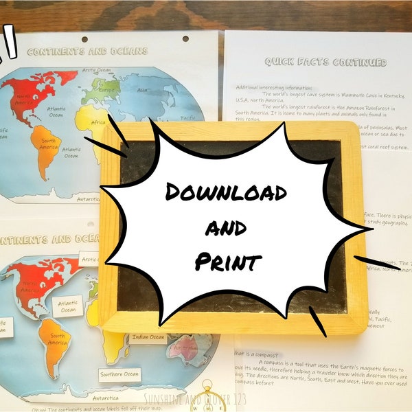 Printable World Map - Etsy