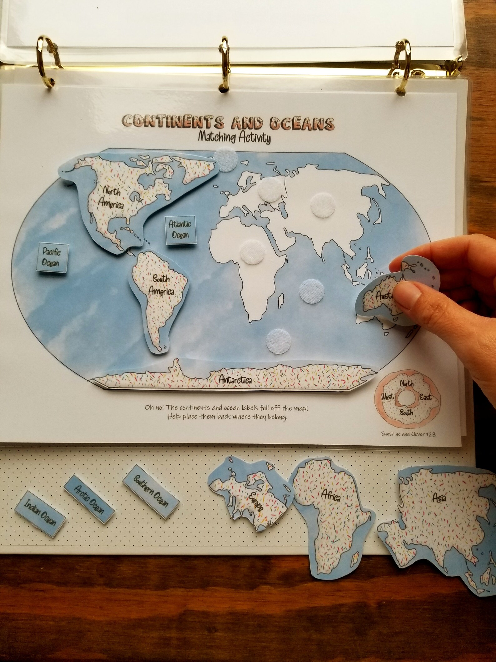 Continents and Oceans Homeschool Printable Geography Unit - Etsy