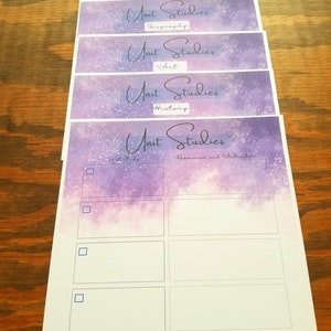 Homeschool Planner, Printable Homeschool Organizer, Blue Galactic ...