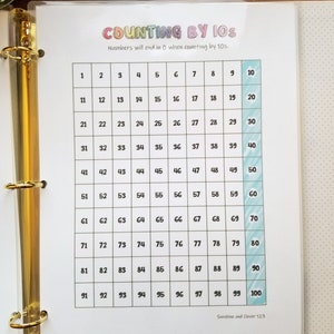 Number Lines, Skip Counting Worksheets, Counting by 2s, 5s, 10s, 1-100 ...