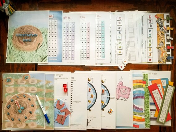 Kindergarten Math Busy Book Skip Counting Add Subtraction - Etsy