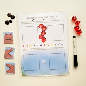 Kindergarten Math Greater Than Less Than Equal To Printable - Etsy