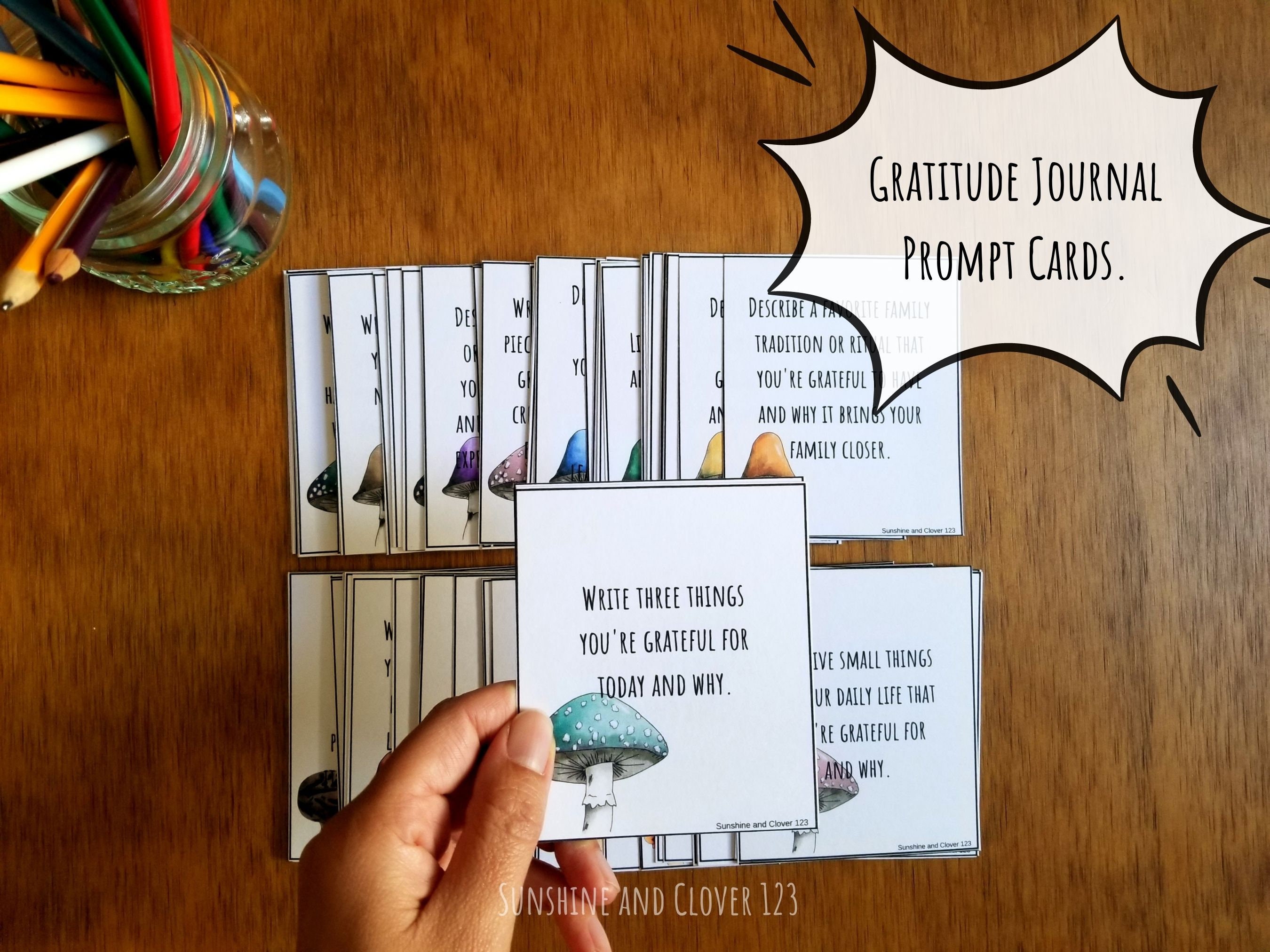 Printable Journaling Prompt Cards Bundle, Gratitude Journal Prompts ...