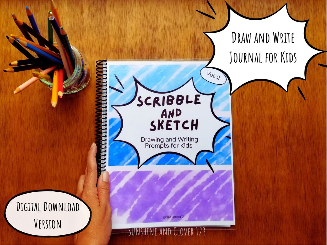 Printable Journal With Writing Prompts for Kids Vol 2 of Drawing and ...