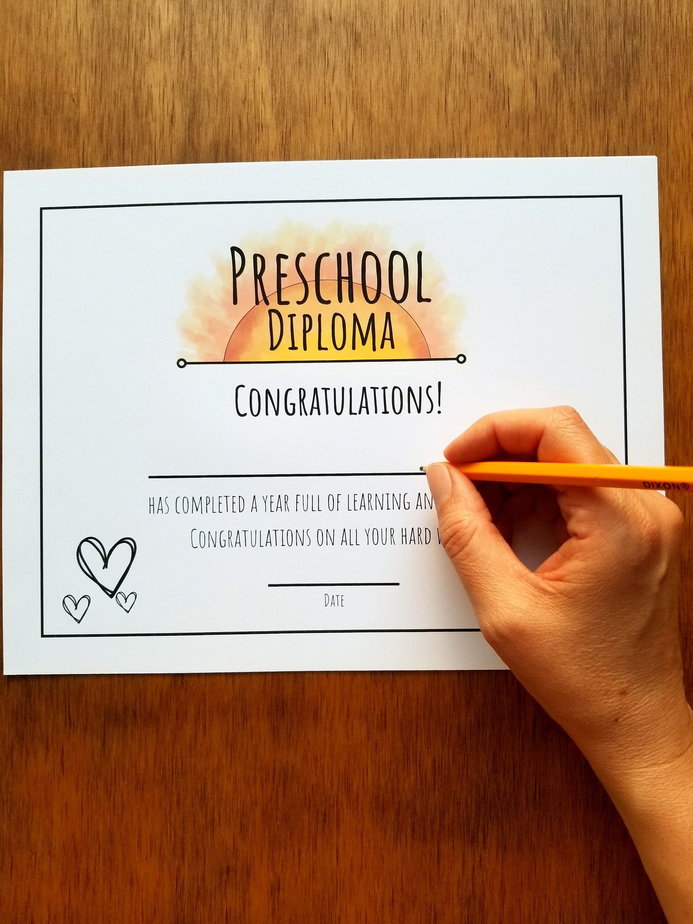 Editable Diploma Homeschool Printable Certificate of Completion ...