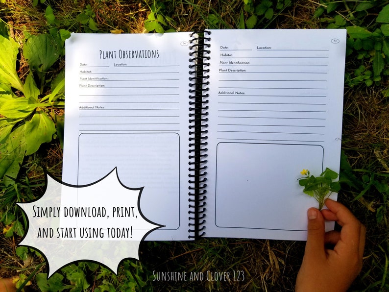 Printable Nature Journal for Kids Nature Themed Activities for Children ...