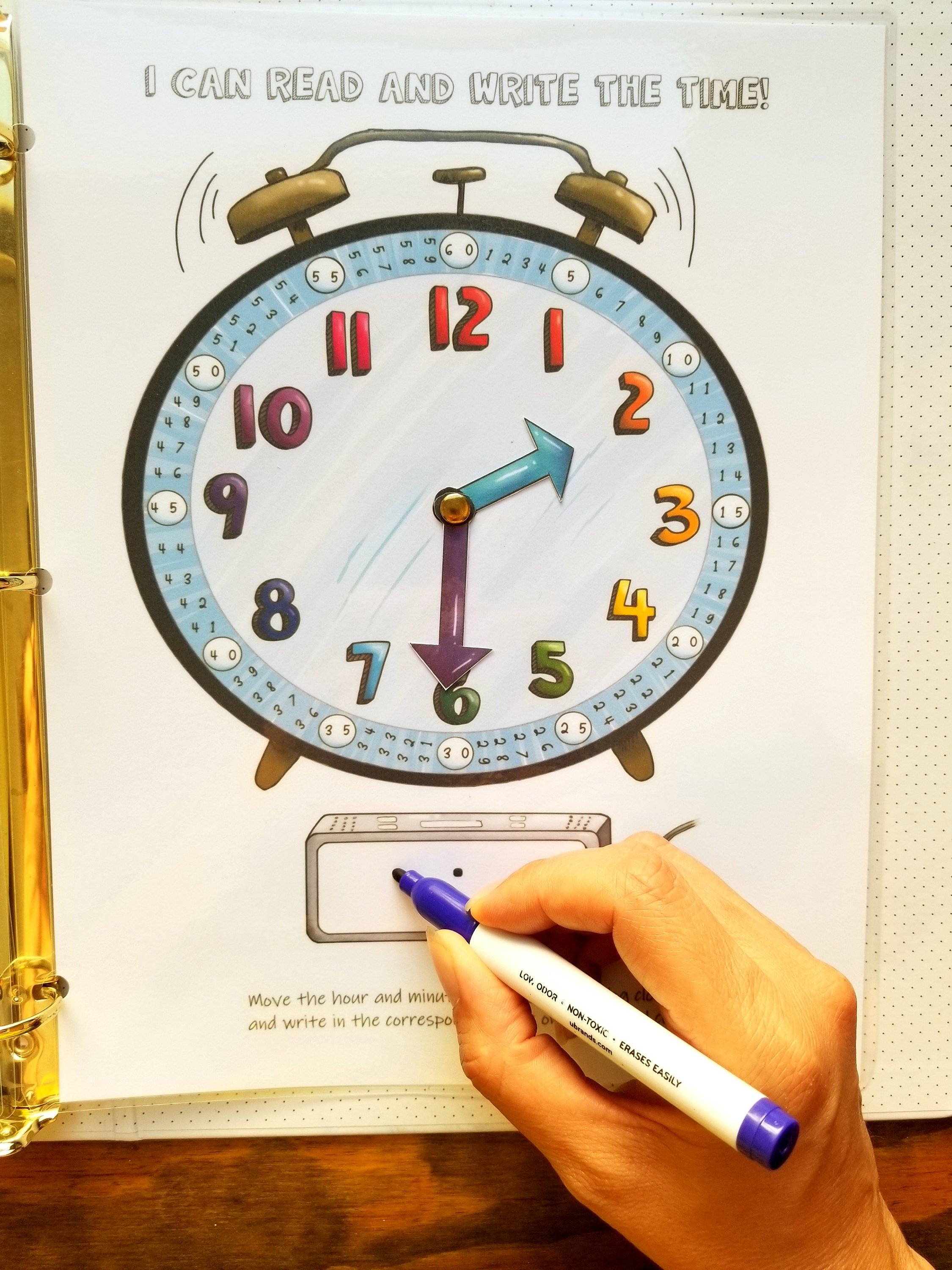Time Learning Clocks, Printable Clock Activity, Telling Time ...