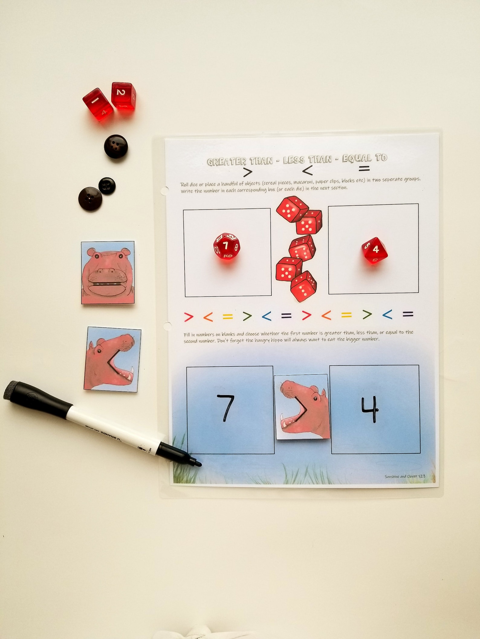 Kindergarten Math Greater Than Less Than Equal To Printable - Etsy