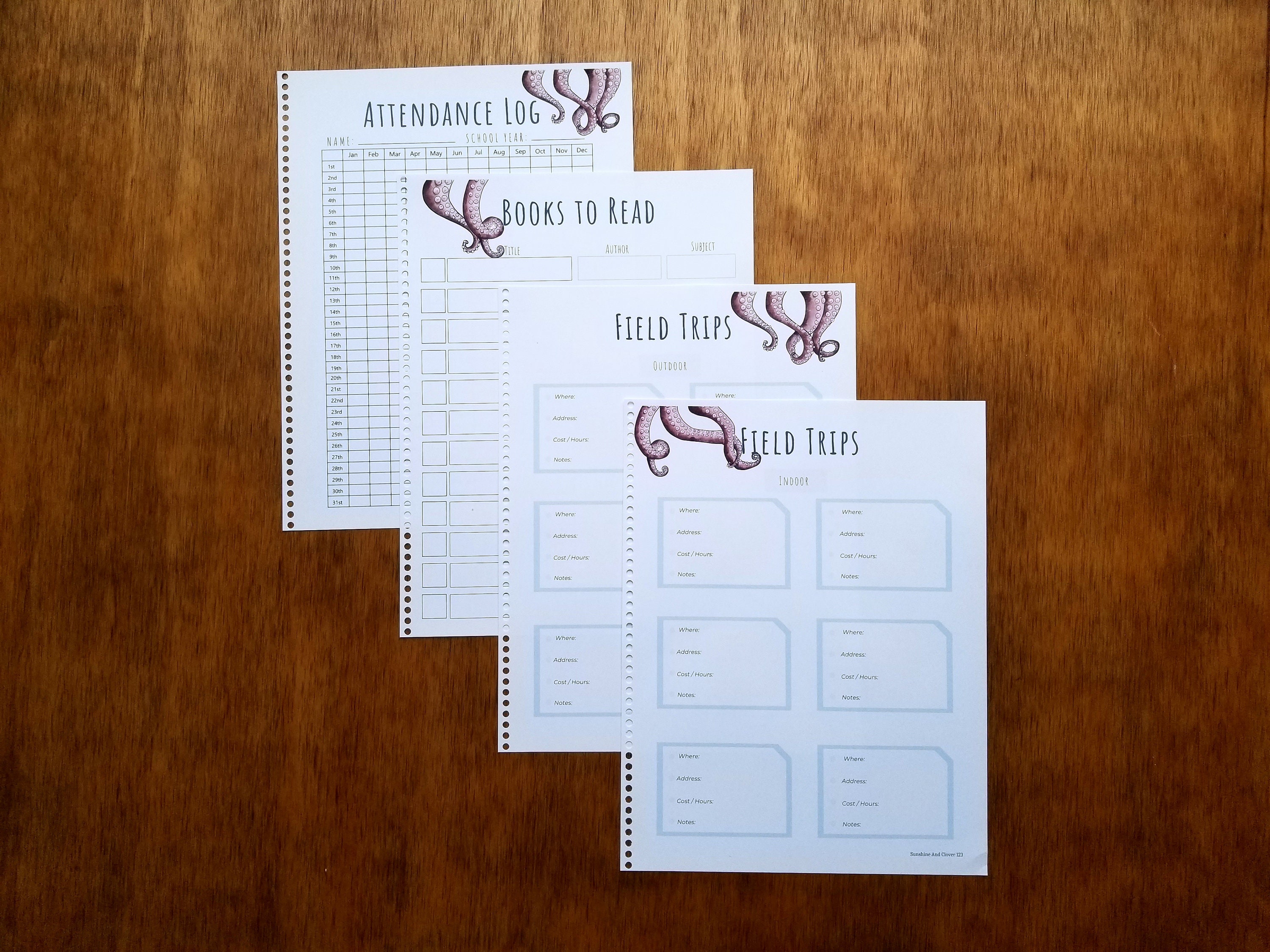 Printable Homeschool Planner Lesson Planner Download and Print Planner ...