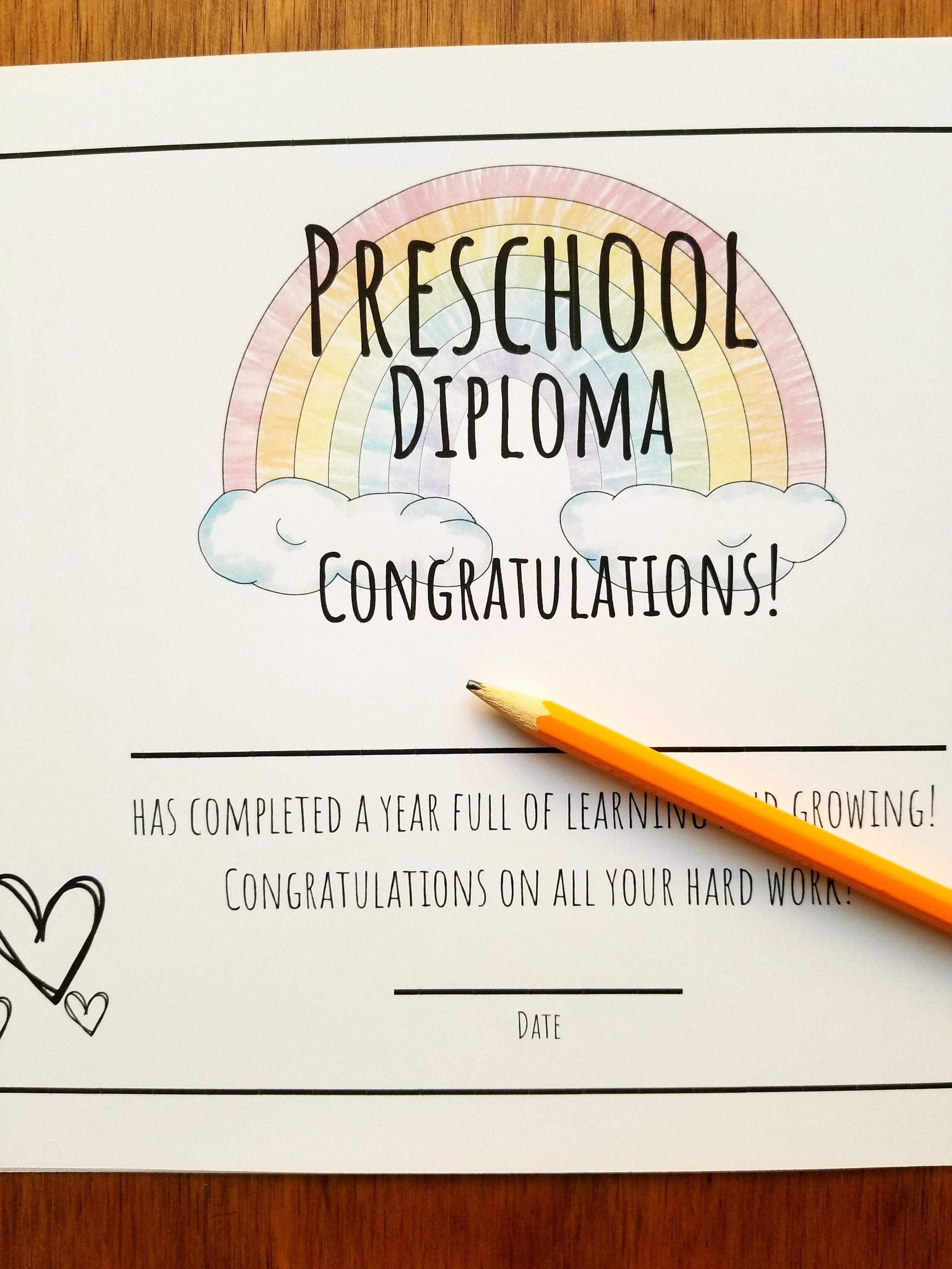 Printable Diploma Homeschool Diploma Certificate of Completion 2024 ...