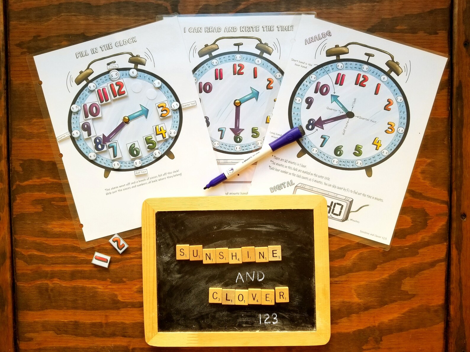 Time Learning Clocks, Printable Clock Activity, Telling Time ...