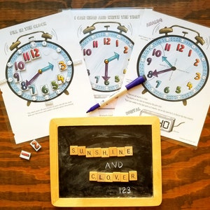 Time Learning Clocks, Printable Clock Activity, Telling Time ...