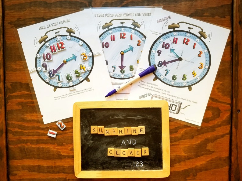 Time Learning Clocks, Printable Clock Activity, Telling Time ...