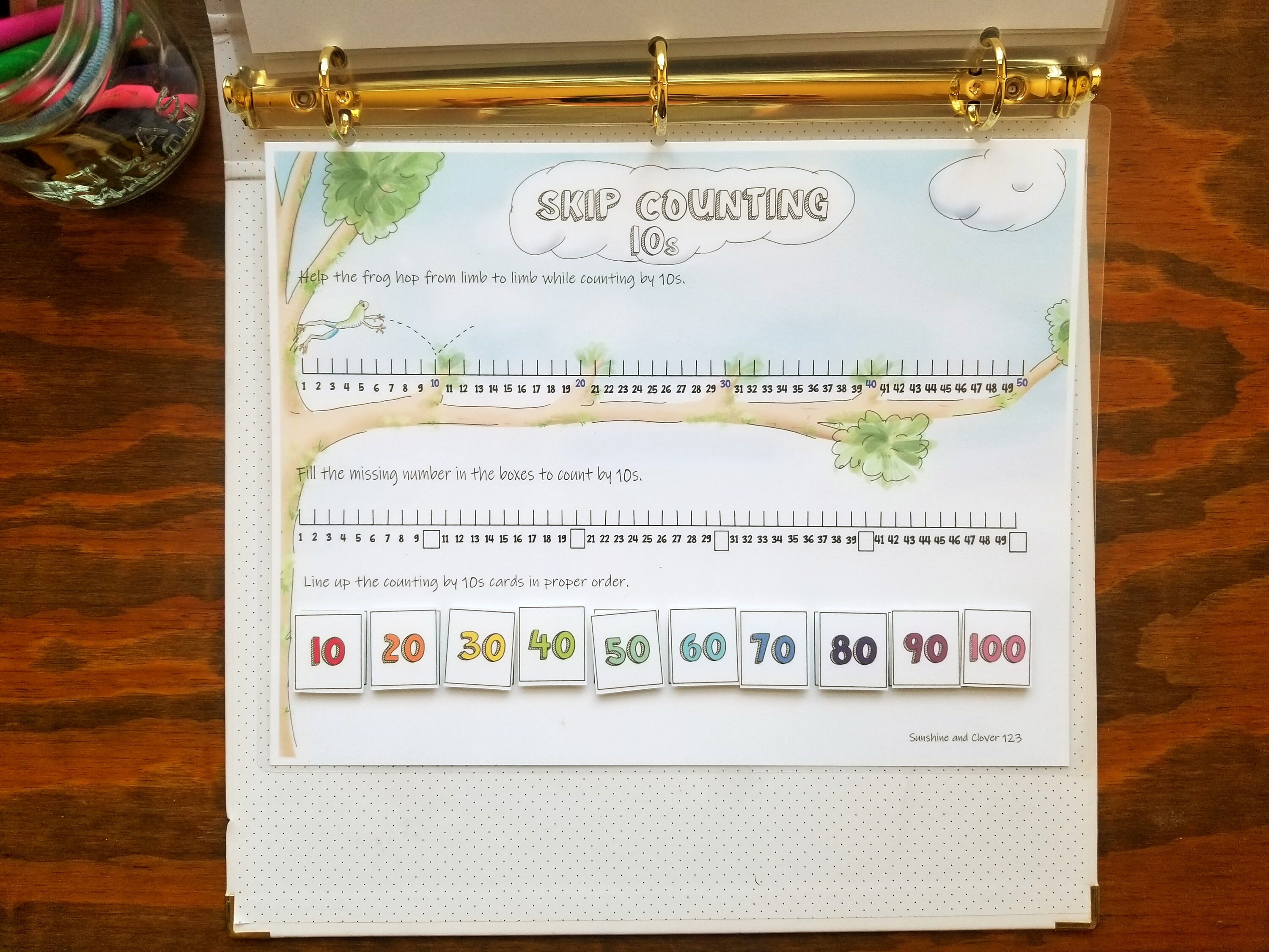 Number Lines, Skip Counting Worksheets, Counting by 2s, 5s, 10s, 1-100 ...