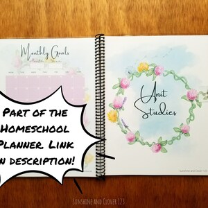 Homeschool Attendance Log in Flower Design, Attendance Record Printable ...