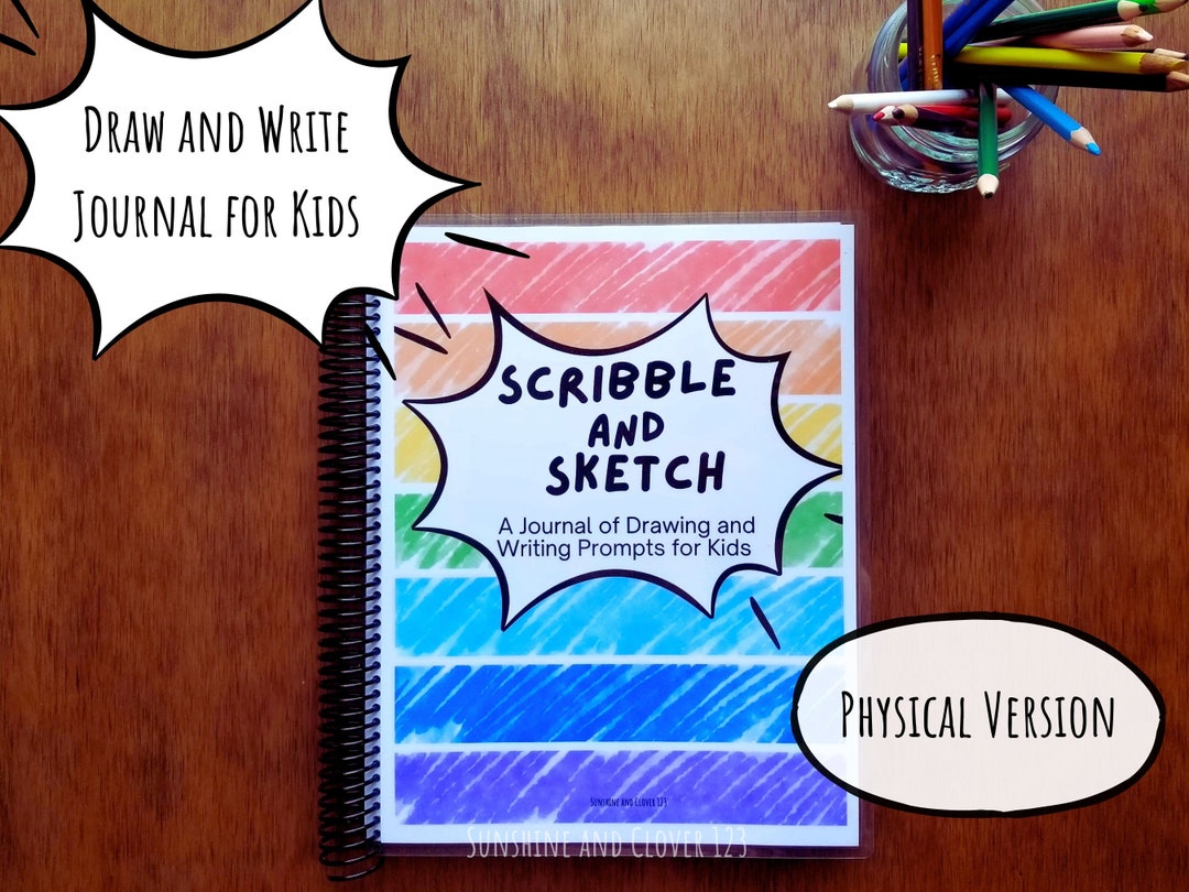 Spiral Bound Journal Writing Prompts Drawing and Writing Prompts for ...