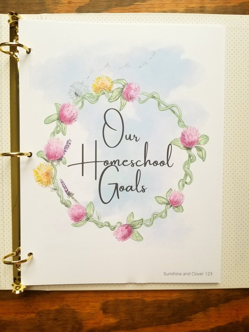 Printable Homeschool Planner Daily Weekly Monthly Goals - Etsy